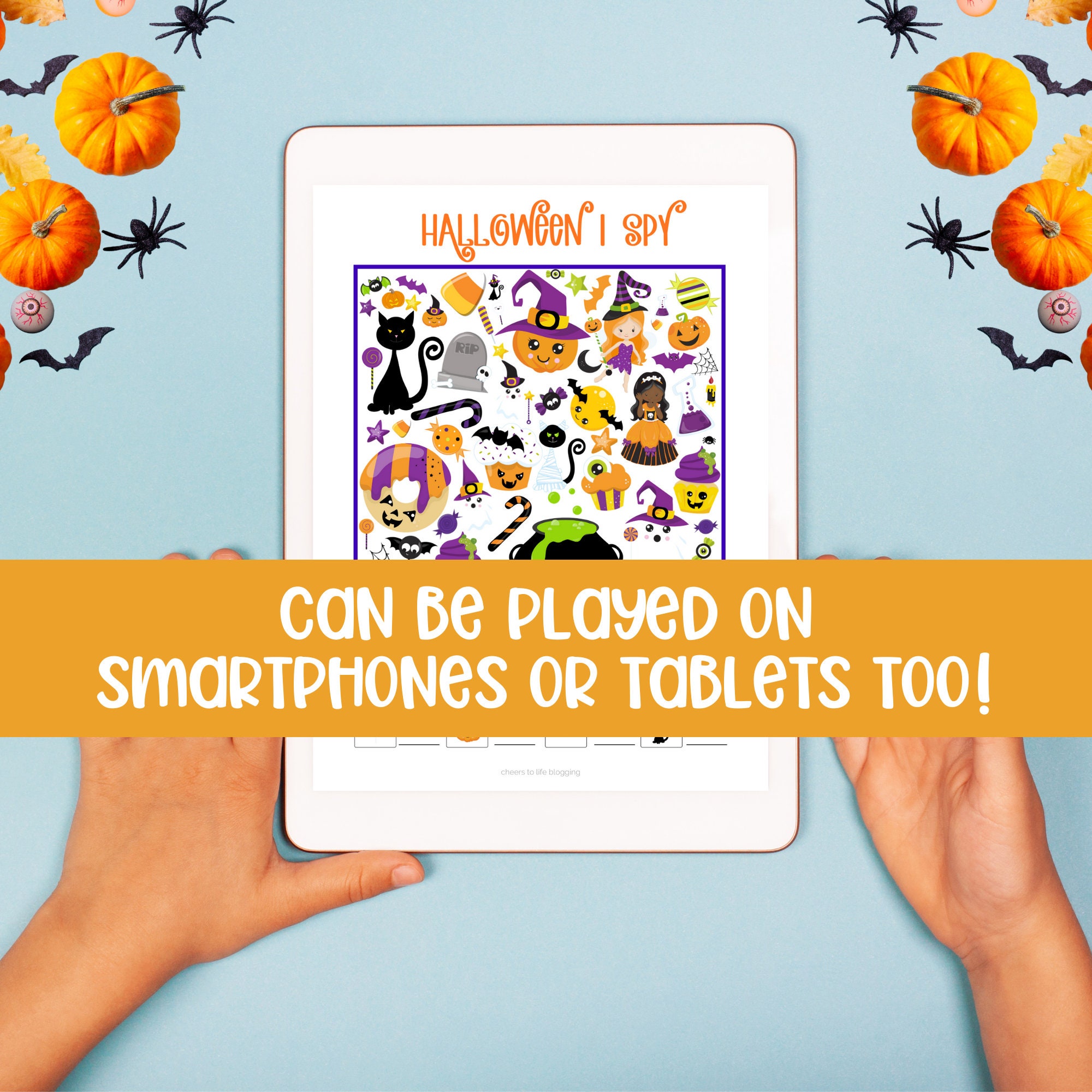 Halloween I Spy Game Sheets for Kids | Printable Halloween Party Game ...