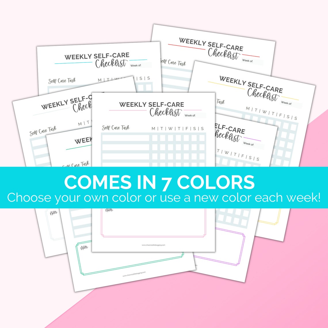 Self Care Checklist Printable | Weekly Self Care Checklist | Self Care ...