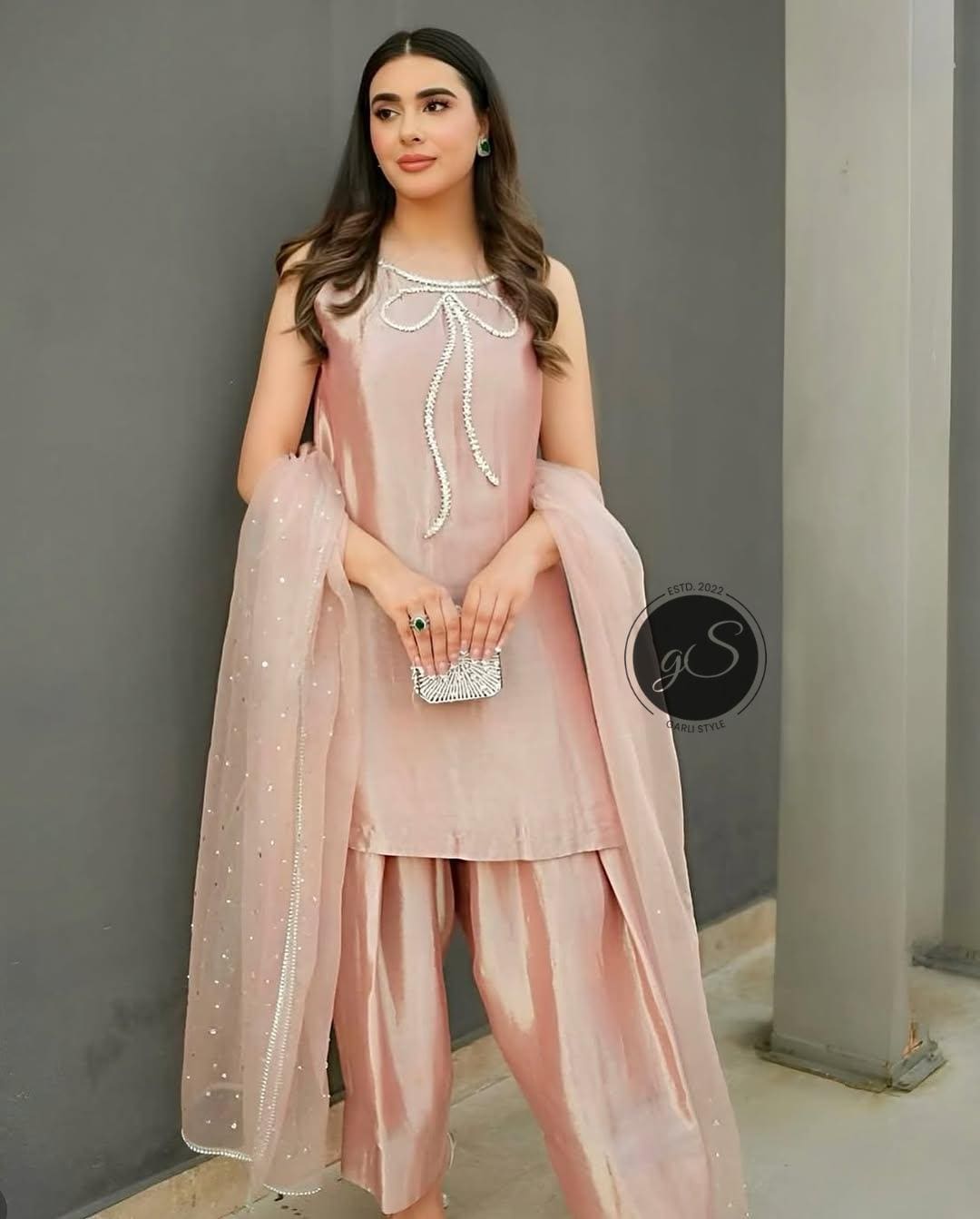 Handmade Farsi Silk Salwar Suit: Custom Punjabi Patiala, Wedding ...