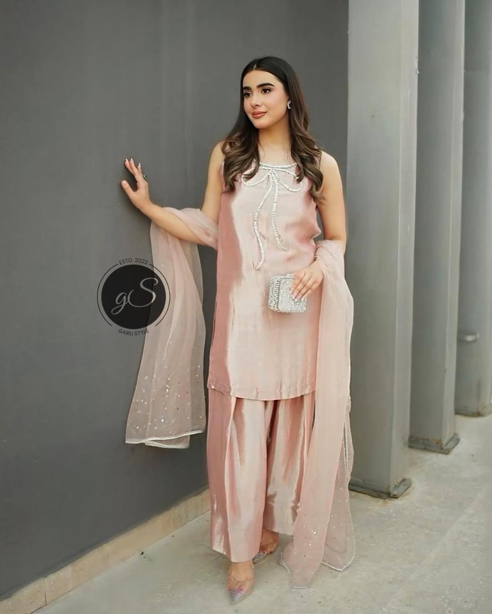 Handmade Farsi Silk Salwar Suit: Custom Punjabi Patiala, Wedding ...