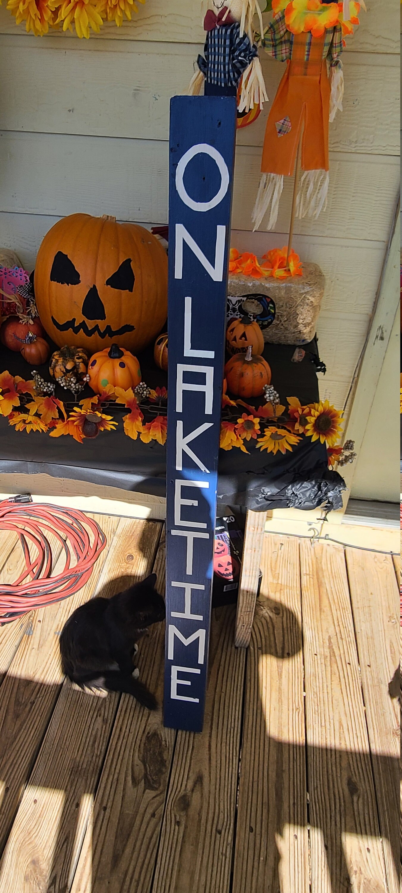 Outdoor on Lake Time Pallet Board Sign - Etsy