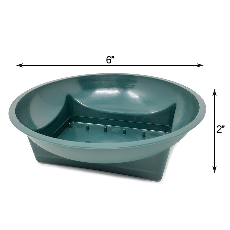 Green Design Bowls for Flower Arrangements, Centerpieces, and Holiday ...