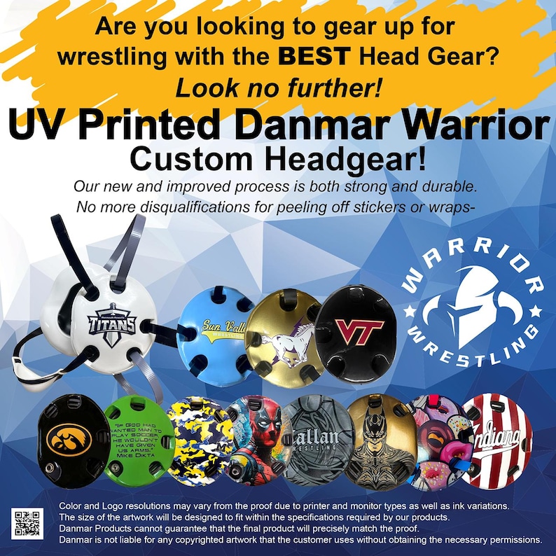 CUSTOM WRESTLING HEADGEAR - Etsy