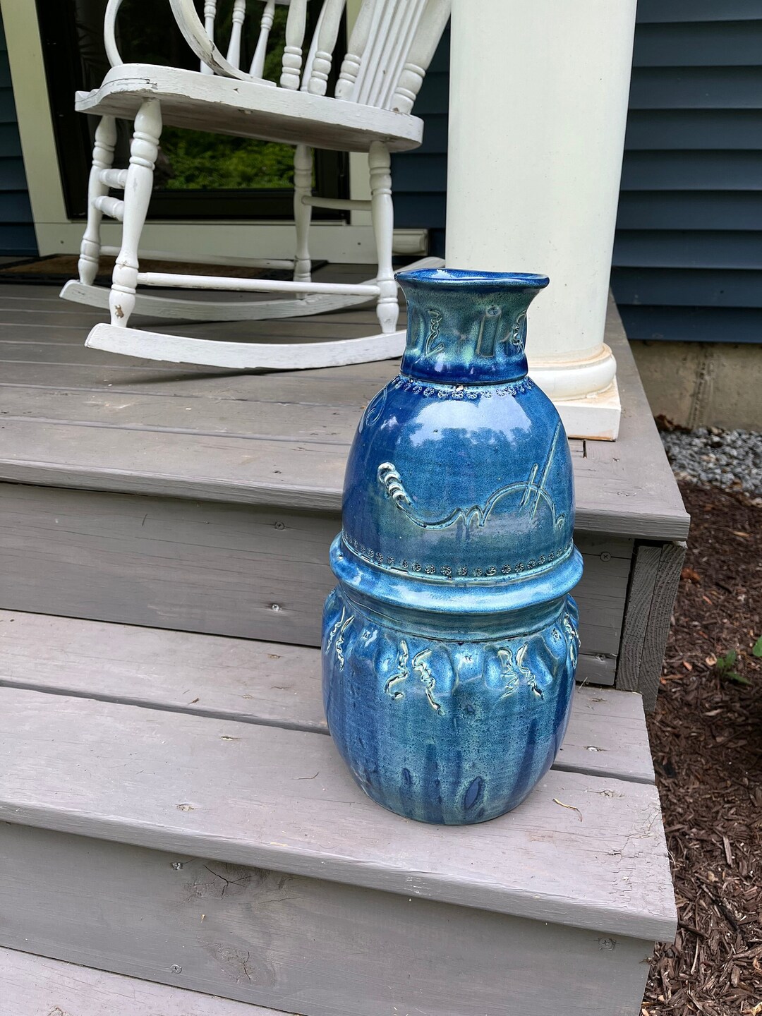 Fresh Air Pottery Vase 7x 16 - Etsy