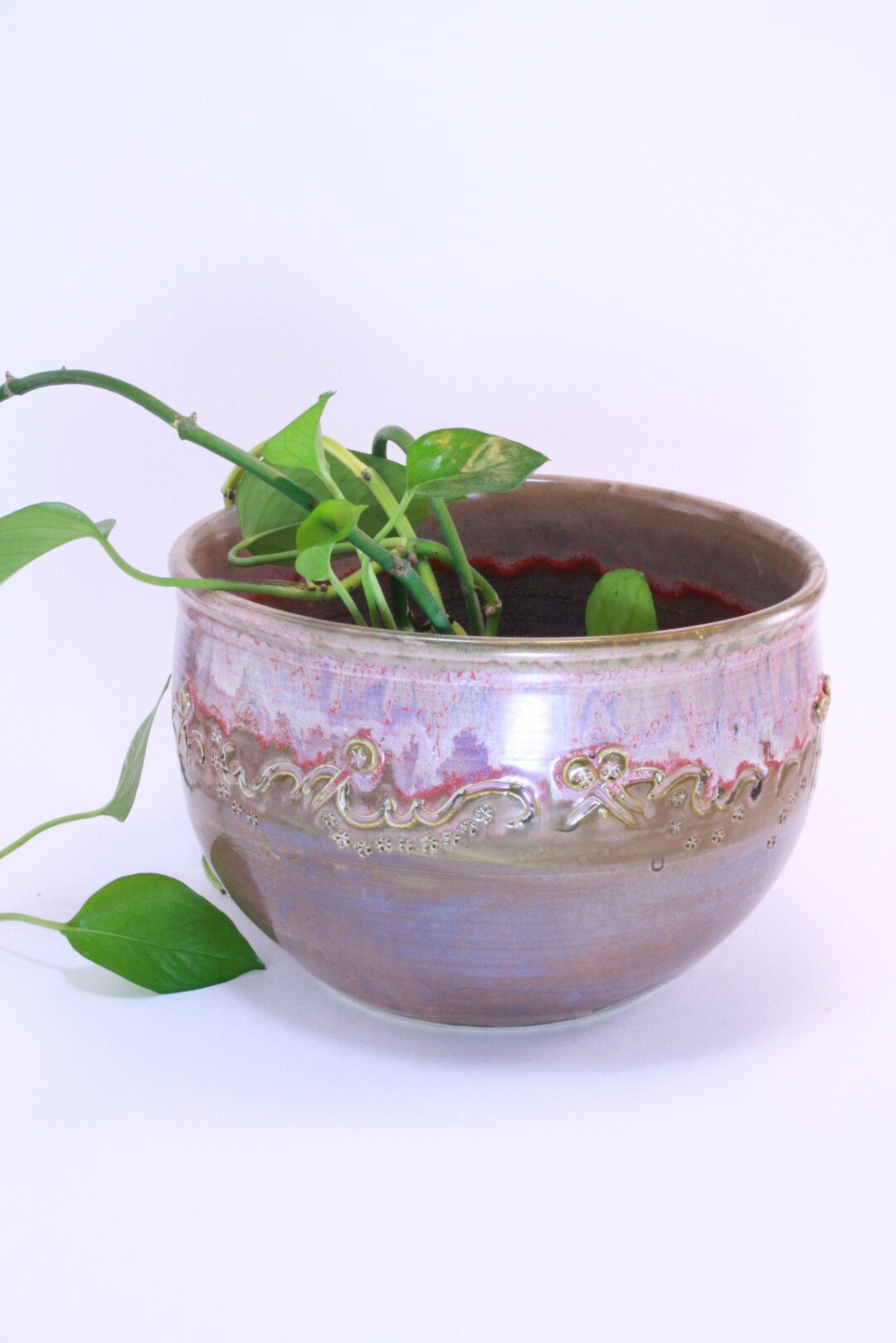 Mystic Carousel Pottery Planter Large - Etsy