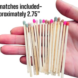 Colored Tip Artisan Matches Striker on Bottom Colorful Matchsticks ...