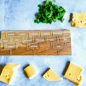 15 Acrylic Cheese Marker Tags for Charcuterie Board Cheese Board Label ...