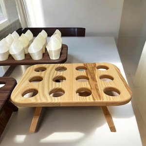 Foldable Wooden Cone Stand for Grazing Table Display Charcuterie Cone ...