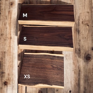 Live Edge Walnut Charcuterie Board Solid Wood Cutting Board Thick Walnut Chopping Block Handmade ...