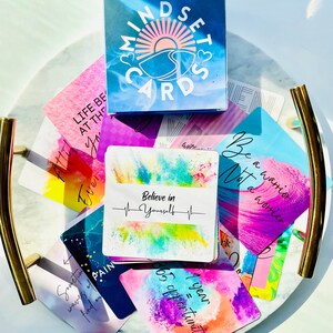 50 Positive Daily Affirmation Card Deck Inspirational Daily Mindset ...