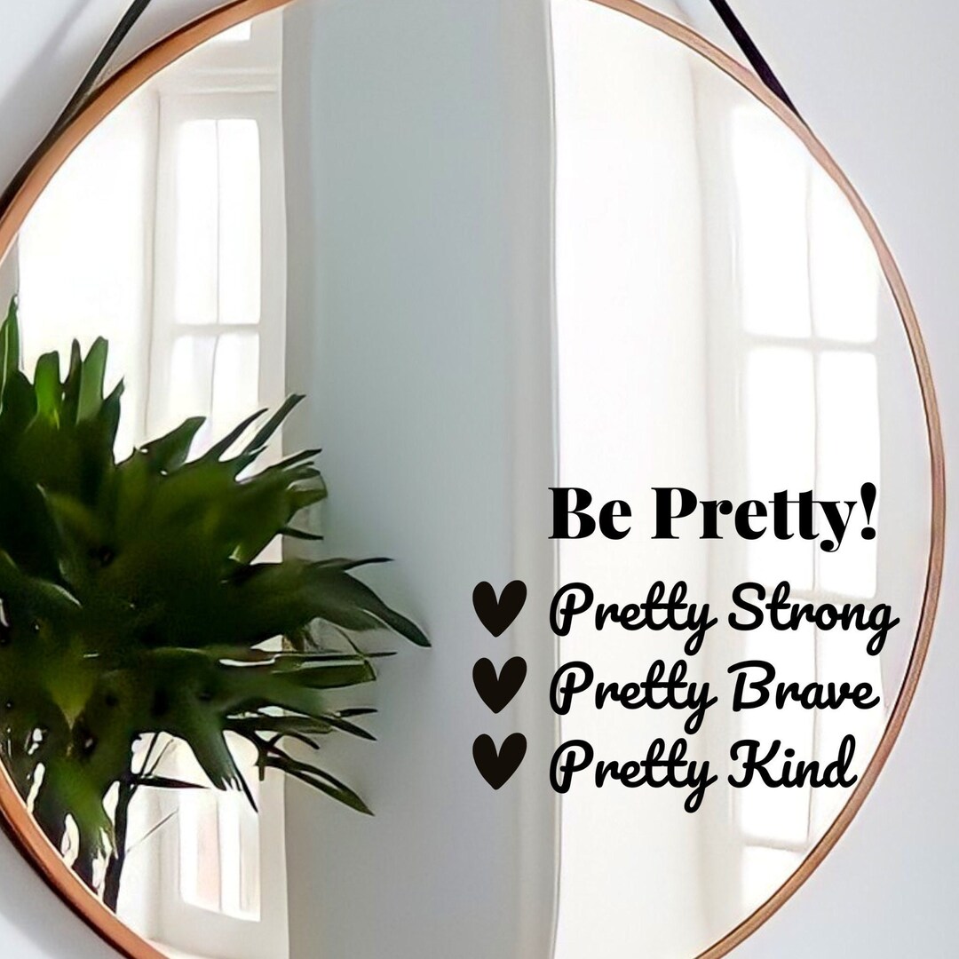 Mirror Affirmation Decal for Daughter Girl Mirror Decal Positive ...