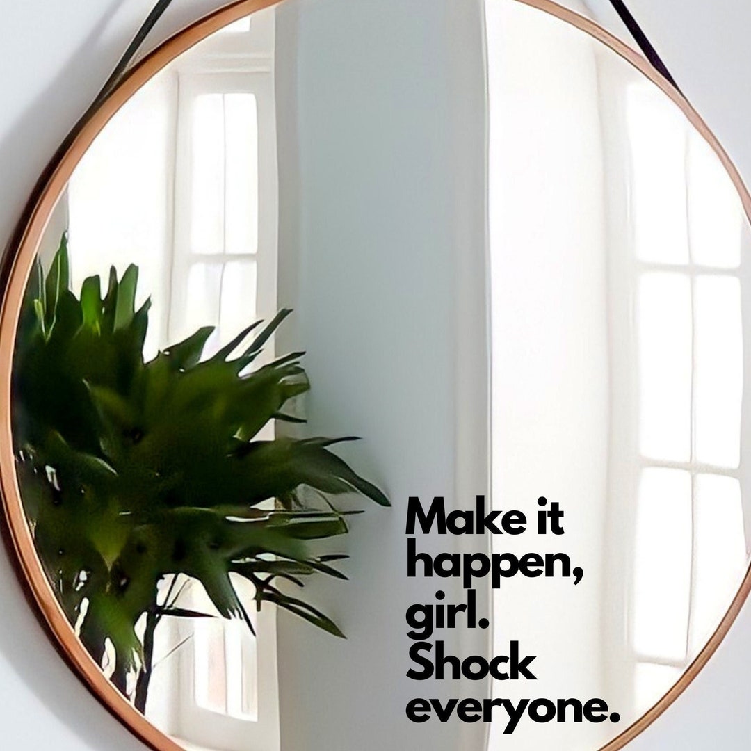 Mirror Affirmation Sticker Decal Mirror Daily Affirmation Sticker ...