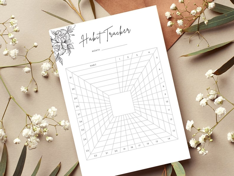 Daily Habit Tracker Printable Habit Track Bundle for Goals - Etsy