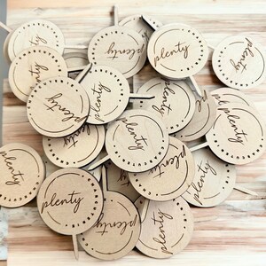 Custom Cheese Marker Tag Charcuterie Business Charcuterie Box Round ...