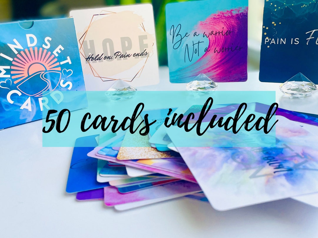 50 Positive Daily Affirmation Card Deck Inspirational Daily Mindset ...
