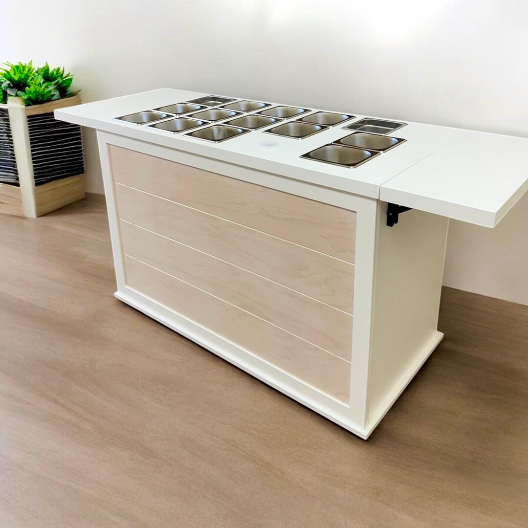 Shiplap Mobile Event Charcuterie Cart for Catered Parties Wedding Food ...