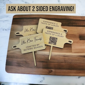 Custom Cheese Marker Tag Charcuterie Board Wood Cheese Labels Custom ...