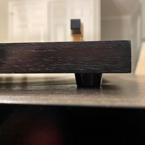 Extra Large Serving Tray With Handles Black Modern Wooden Charcuterie ...