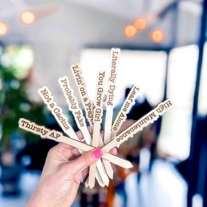 Plant Saying Sticks Gift for Plant Lover Gift Box Plant Markers Funny ...