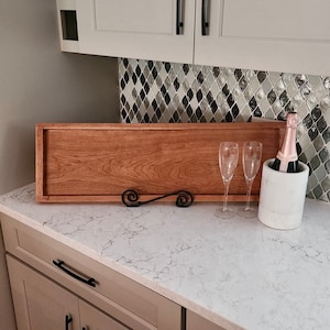 Extra Large Charcuterie Board Long Serving Tray With Handles for Meat and Cheese Grazing Board ...