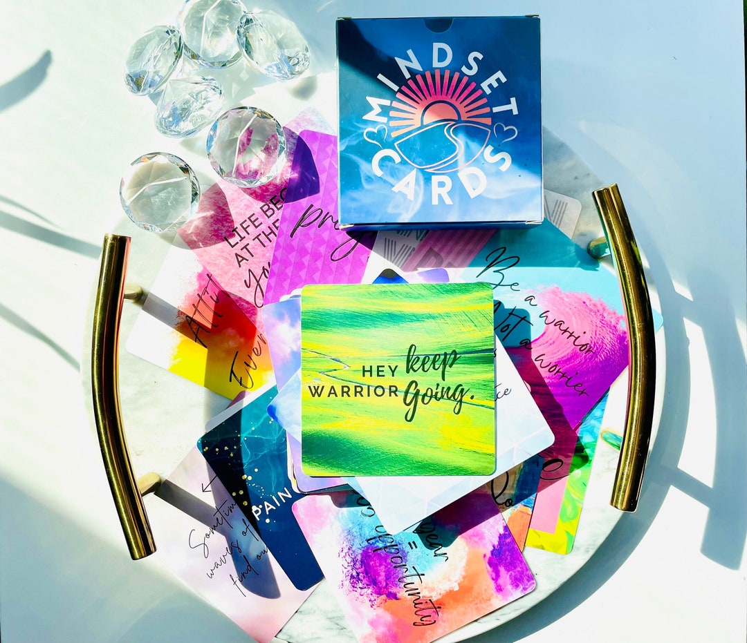 Mindset Card Deck Positive Daily Affirmation Cards Inspiration - Etsy