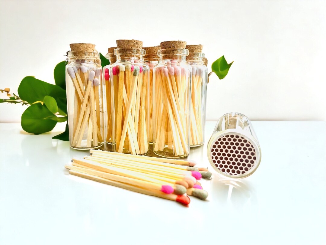 Colored Tip Artisan Matches Striker on Bottom Colorful Matchsticks ...