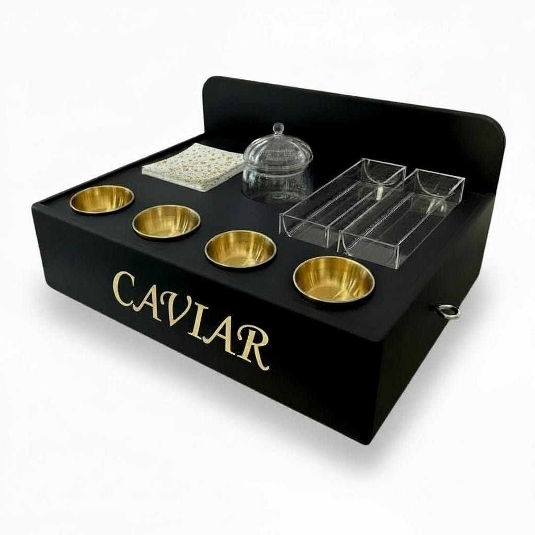 Luxury Caviar Display Box With Carrying Harness Portable Lightweight ...