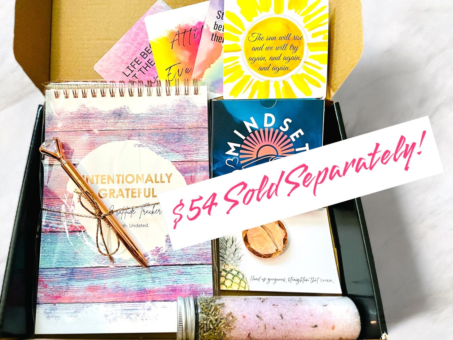 Divorcee Self Care Gift Box With Gratitude Journal Supportive Gift ...