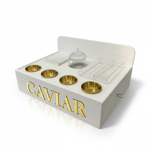Luxury Caviar Display Box With Carrying Harness Portable Lightweight ...