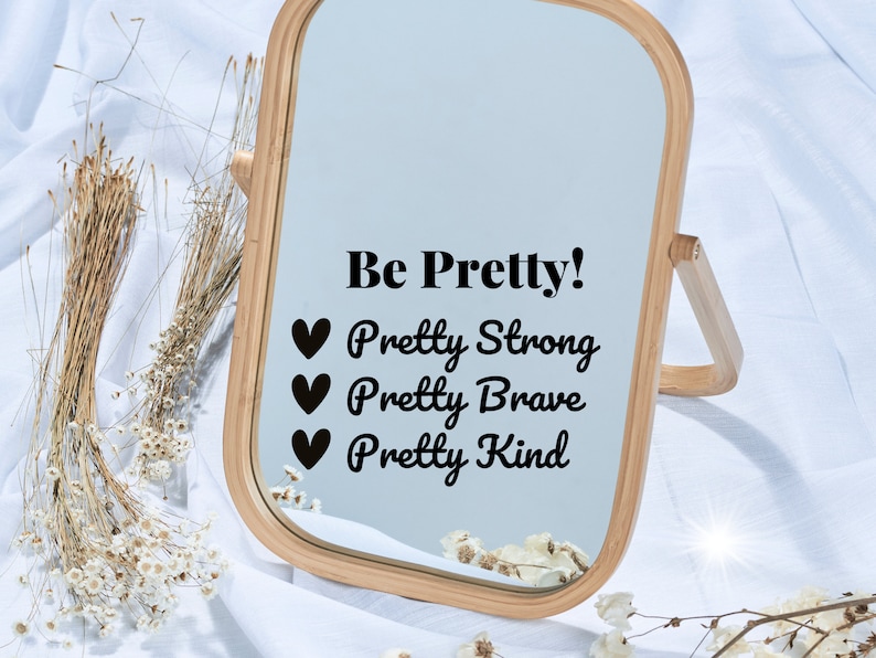 Mirror Affirmation Decal for Daughter Girl Mirror Decal - Etsy