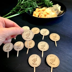 Custom Cheese Marker Tag Charcuterie Board Wood Cheese Labels Custom ...