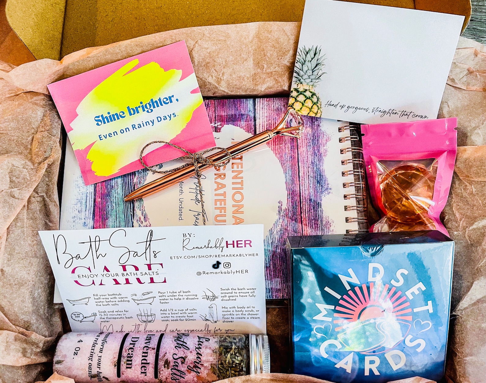 Divorcee Self Care Gift Box With Gratitude Journal Supportive Gift ...