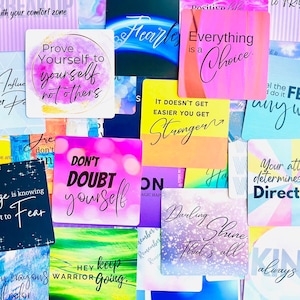 Mindset Card Deck Positive Daily Affirmation Cards Inspiration Daily ...