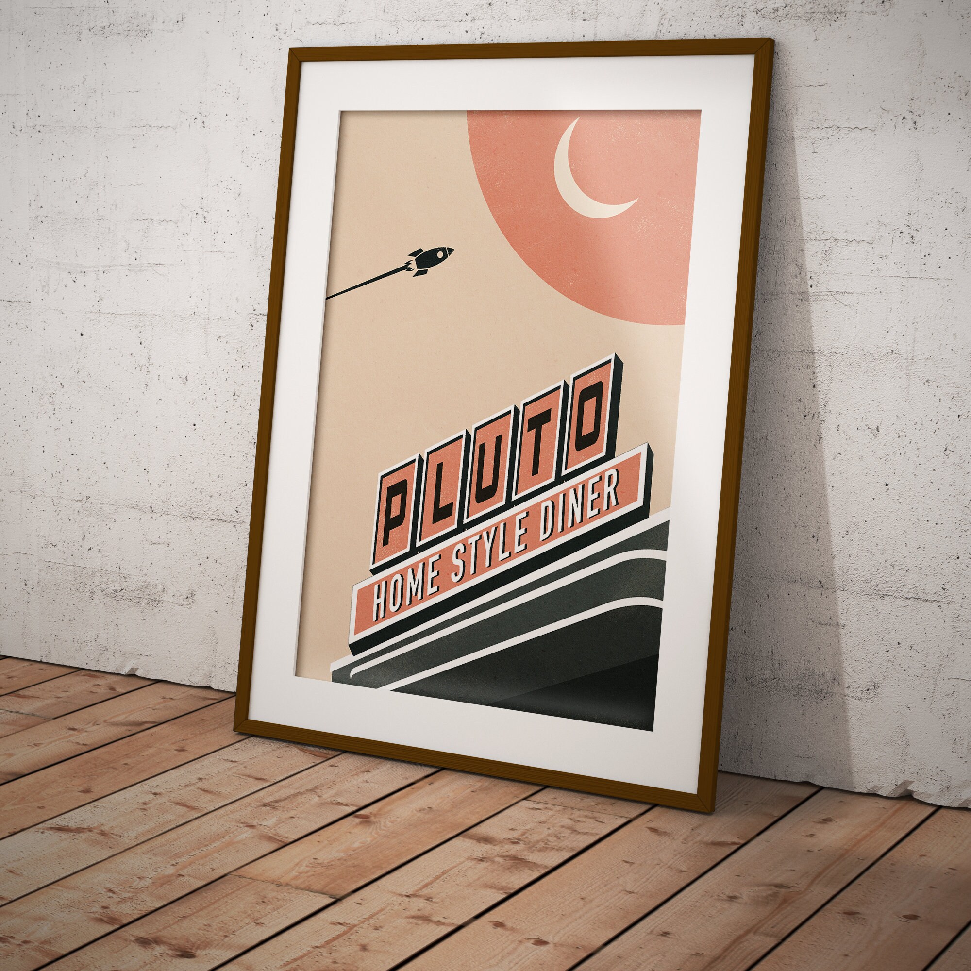 Retro Print / Space Poster / Pluto Poster / Vintage Home Decor - Etsy