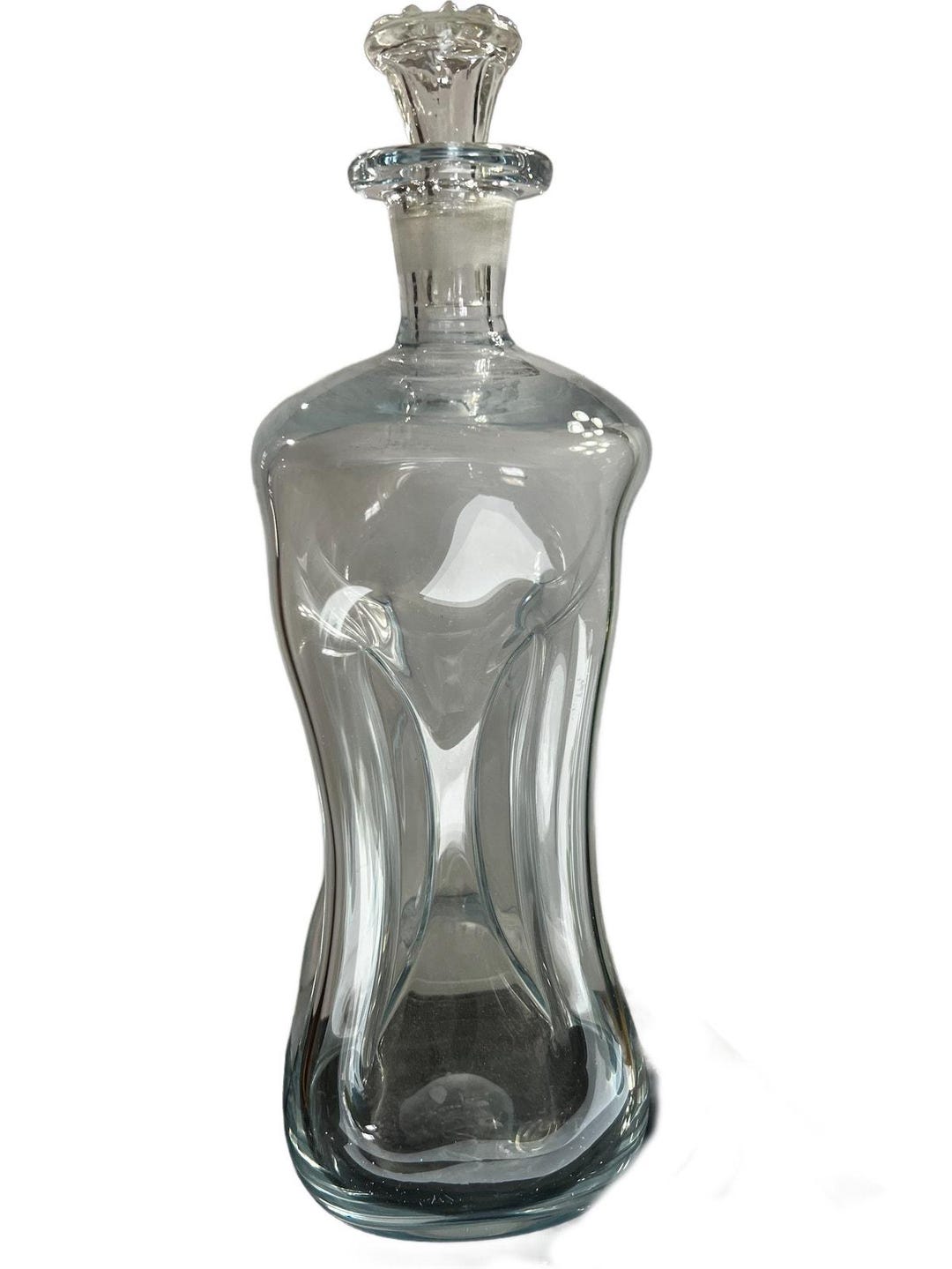 Vintage Glug Glug Clear Squeeze Bottle With Stopper 12.5" - Etsy