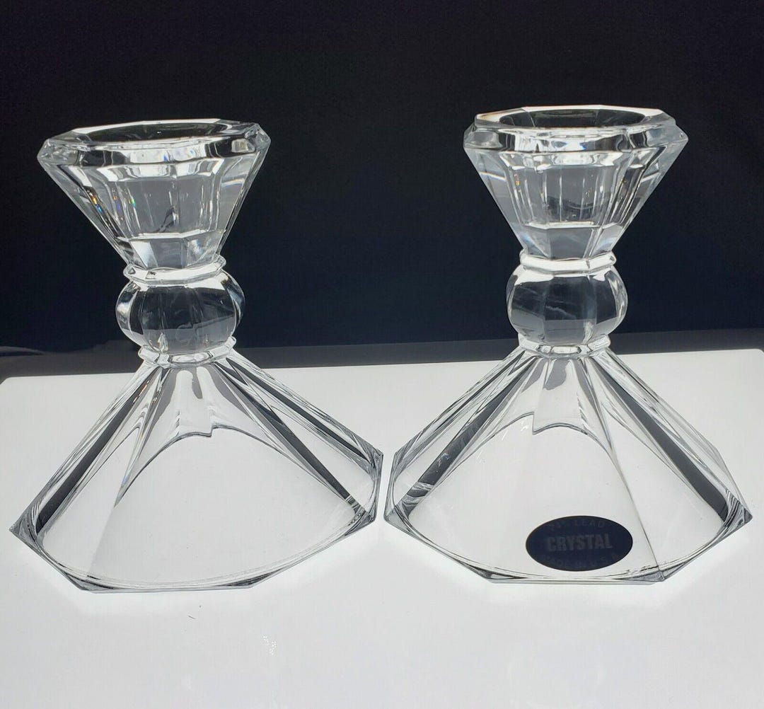 Lead Crystal Candle Holdersnull