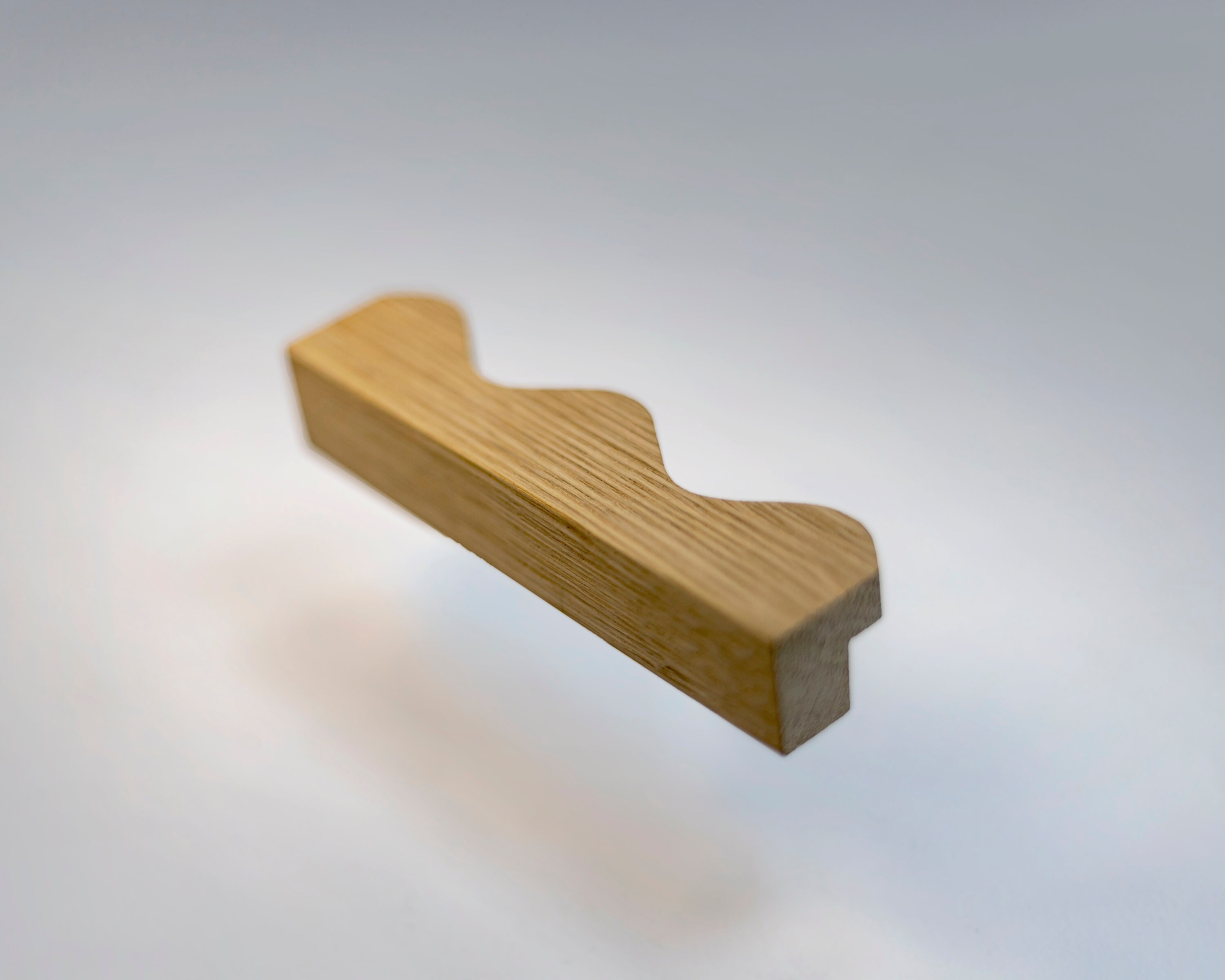 Wooden Wavy Handle With Bushings and Bolts for Home Furniture, Doors ...