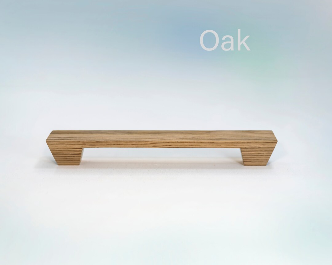 Linear Wooden Handles, Long Cabinet Pulls. Wood Wardrobe Thin Pulls ...