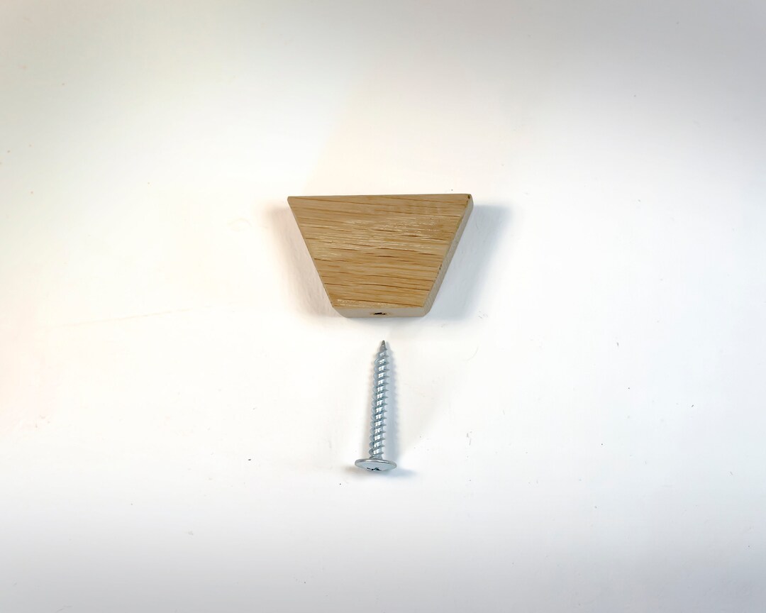 Wood Triangular Knob Pull. Furniture Door Pull Handle, Drawers Pull for ...
