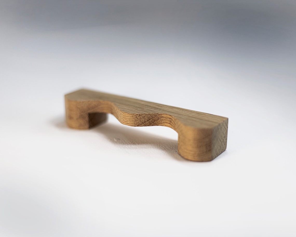 Wooden Wavy Handles for Cabinet Door Kitchen Drawers Pull. - Etsy