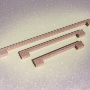 Cabinet Pull, Wooden Door Handle. Knob, Hardware for Desk, Hutch ...