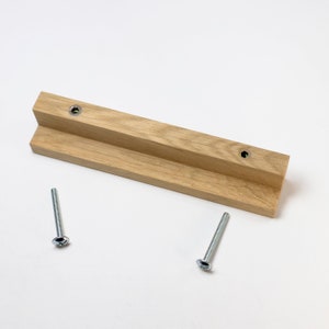 Wood Door Long Knob With Threaded Bushings and Screws. Kitchen Drawer ...