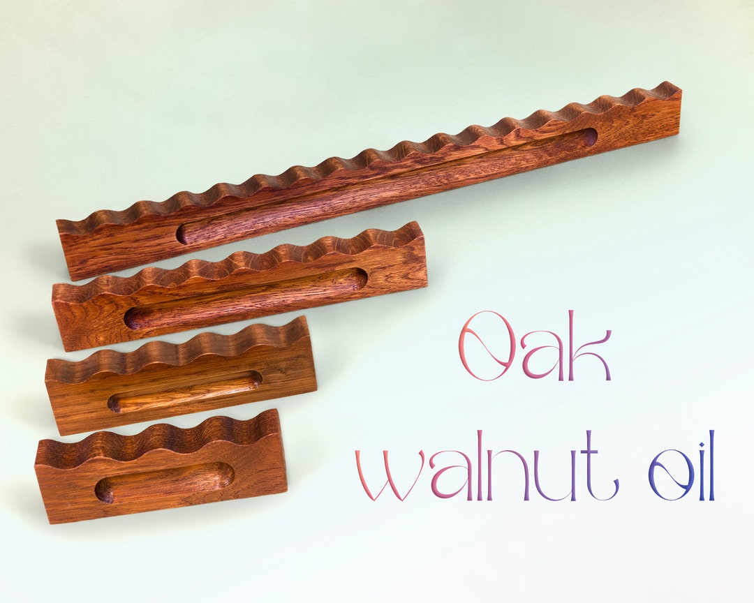 Wooden Wavy Handles for Wardrobe screws. Door, Cabinet, Desk, Dresser ...