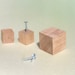 Cube Solid Wood Knob, Door Handle + Screws. Minimalist Square Grip ...