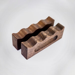 Wooden Wavy Handles for Wardrobe screws. Door, Cabinet, Desk, Dresser ...