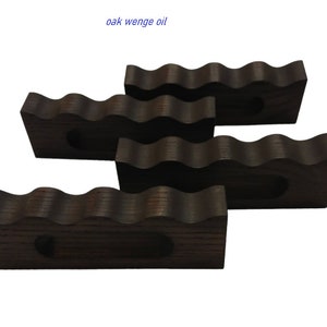 Wooden Wavy Handles for Wardrobe screws. Door, Cabinet, Desk, Dresser ...