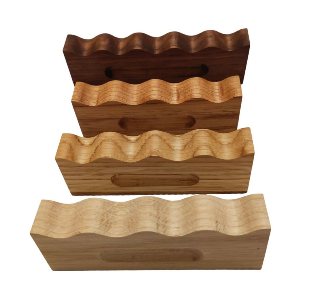 Wooden Door Wavy Handle Knob -FAST SHIPPING- Cabinet Pull Handles ...