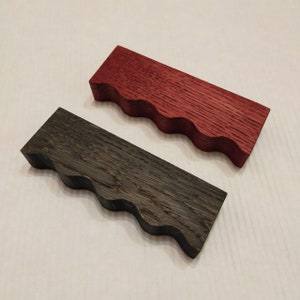 Wooden Wavy Handles for Cabinet Door Drawers. Desk, Dresser, Closet ...