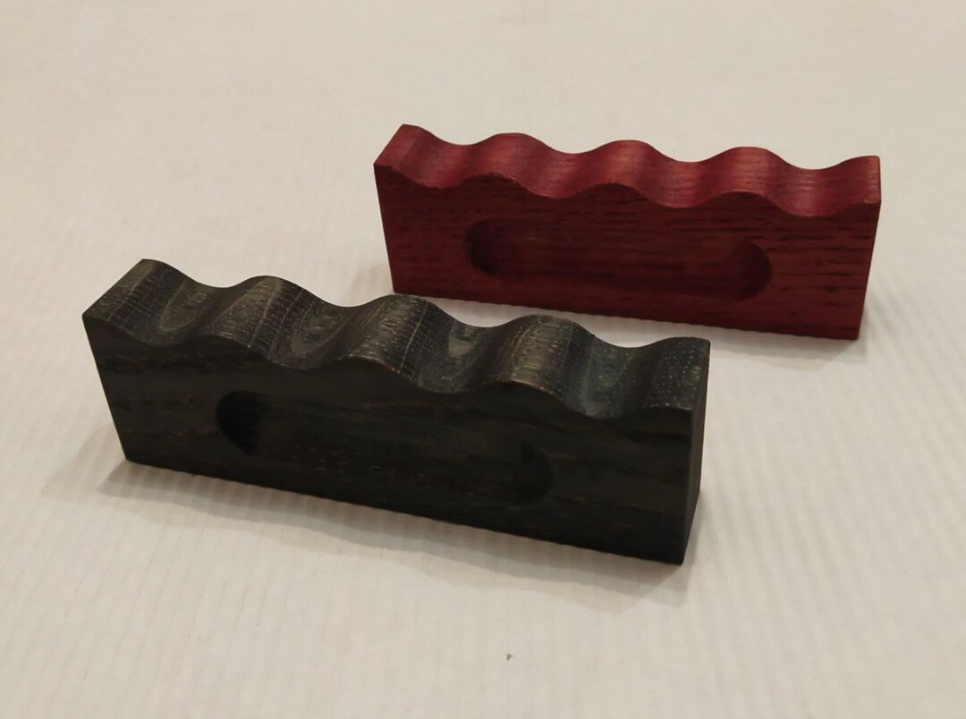 Wooden Wavy Handles for Cabinet Door Drawers. Desk, Dresser, Closet ...