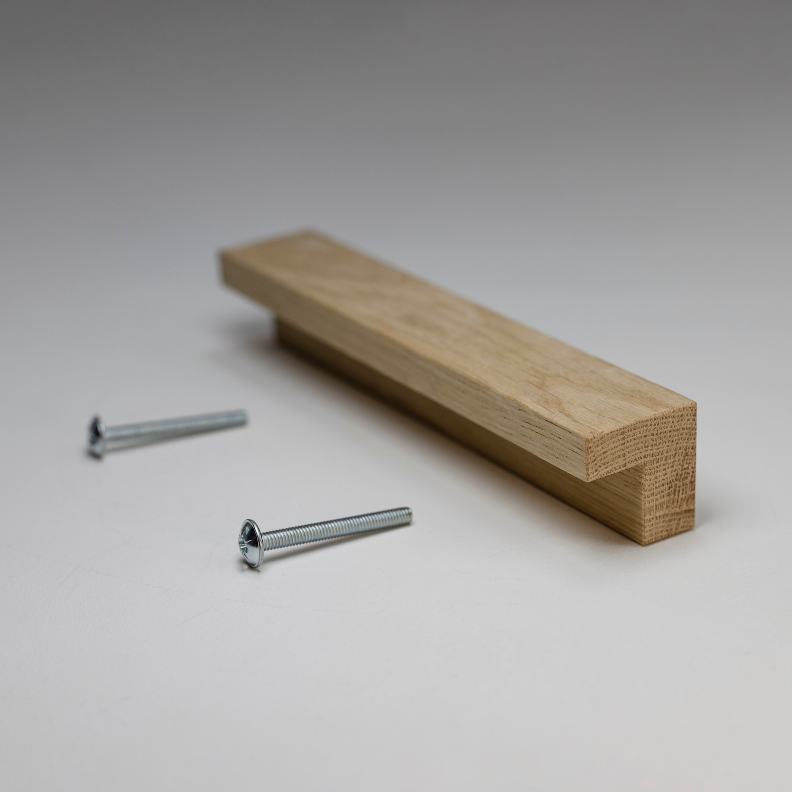 Wood Door Long Knob With Threaded Bushings and Screws. Kitchen Drawer ...